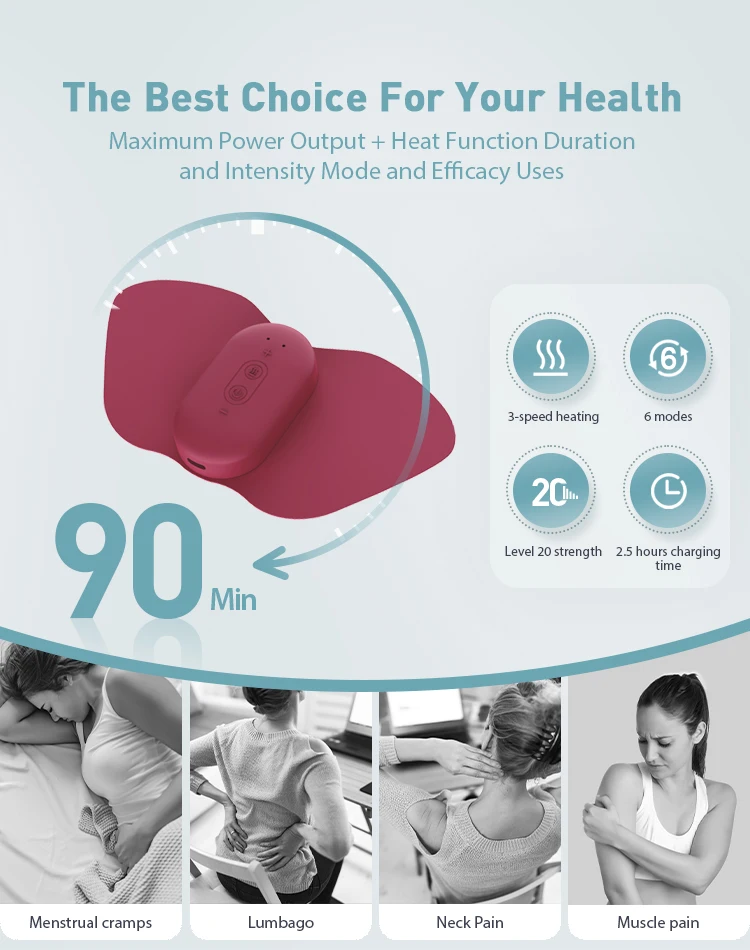 Customized Heating Tens Massager for Period Cramp Relief