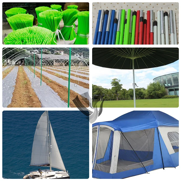 High Quality 4mm 5mm 6mm 7mm 8mm Fiber Glass Rods Fiberglass Sticks for ...