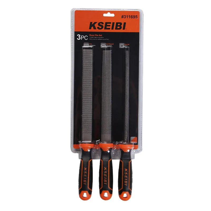 Kseibi High Quality 8 In 200mm Rasp File Set 3-pc For Woodworkers ...