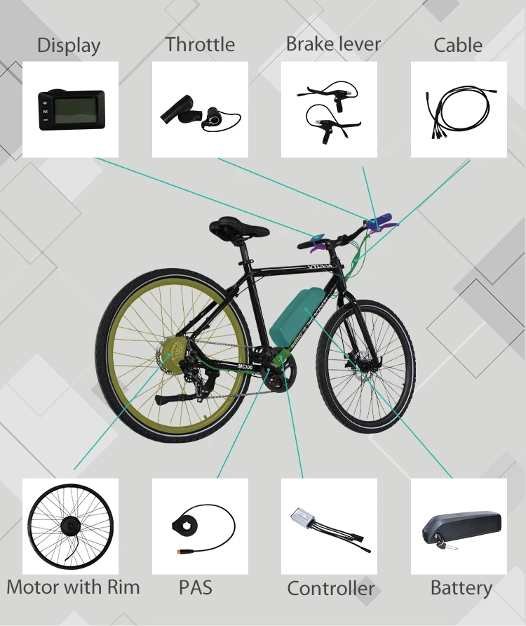 Factory Price 48v 60v 72v 3000w 3000 Watt Electric Bike Conversion Kit ...