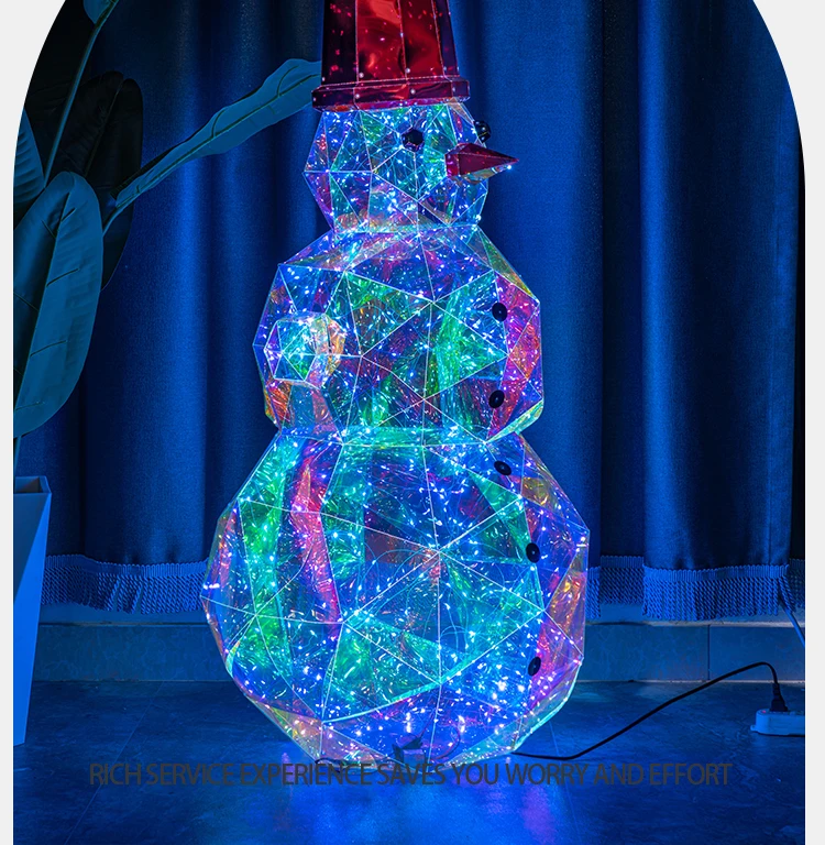 Christmas Large Snowman Led Lights Decoration Party Christmas Novelty ...
