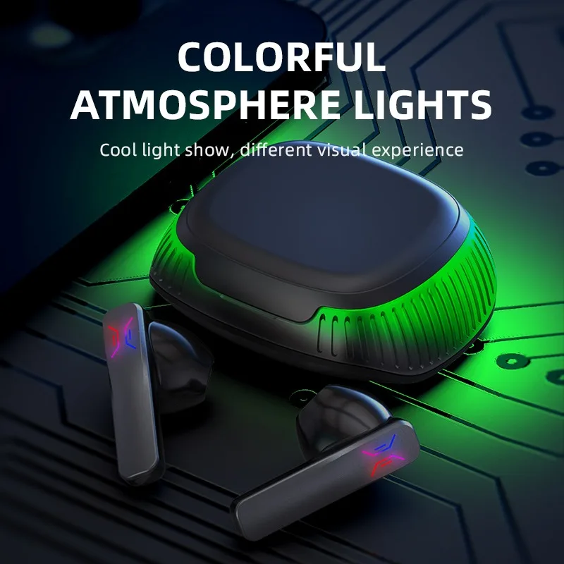 New Desig B18 Tws Touch Mini Earphone Gaming Headphone With Rgb Lights ...