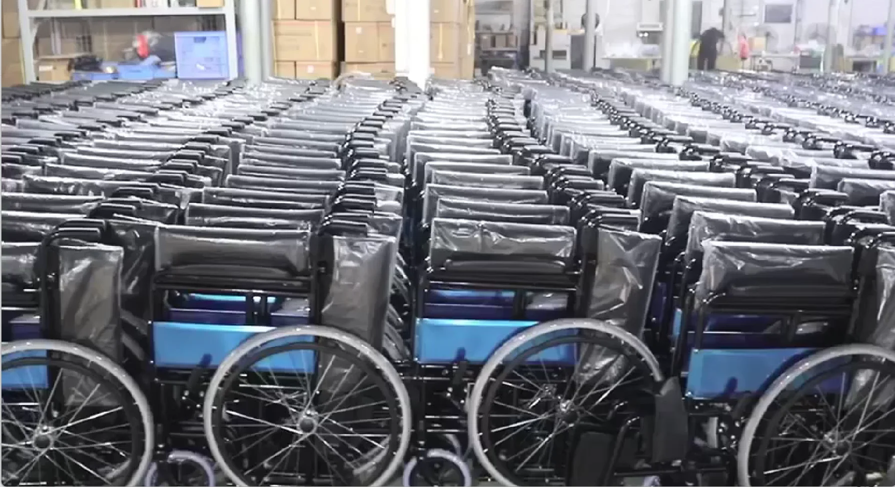 Folding Manual Wheelchair for Disabled Individuals Durable and ...