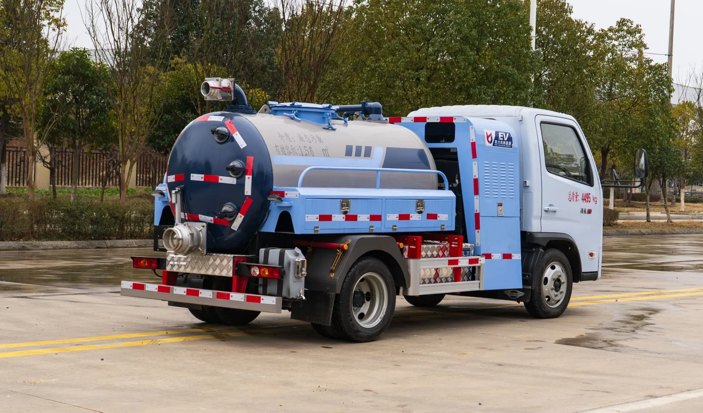 Pure Electric 4 Cubic Meter Suction Truck - Buy Semi-automatic Truck ...