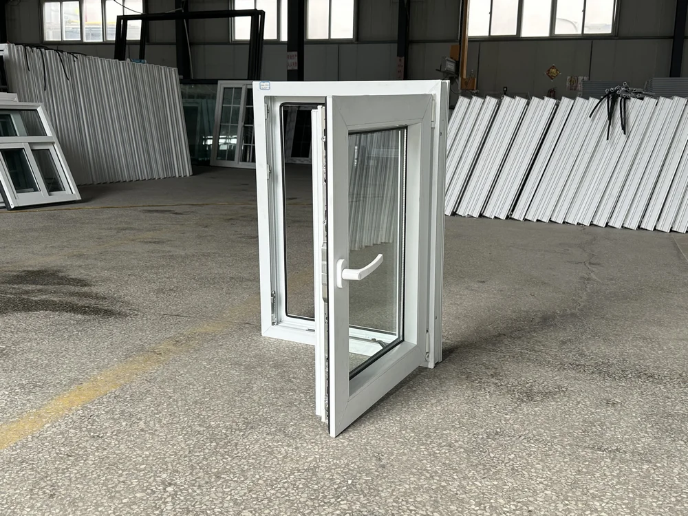 37x38 PVC UPVC Laminated Glass Casement Windows for Bahamas