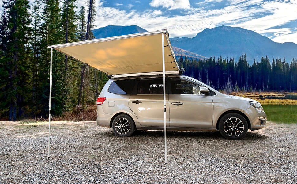Outdoor Pull-out Car Awning For Camping Overlanding Waterproof ...