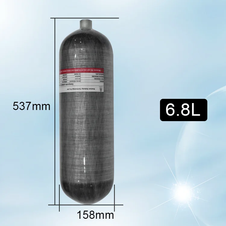 Gp Hot Sale 6.8l High Pressure 4500psi 300bar 30mpa Fully Wrapped ...