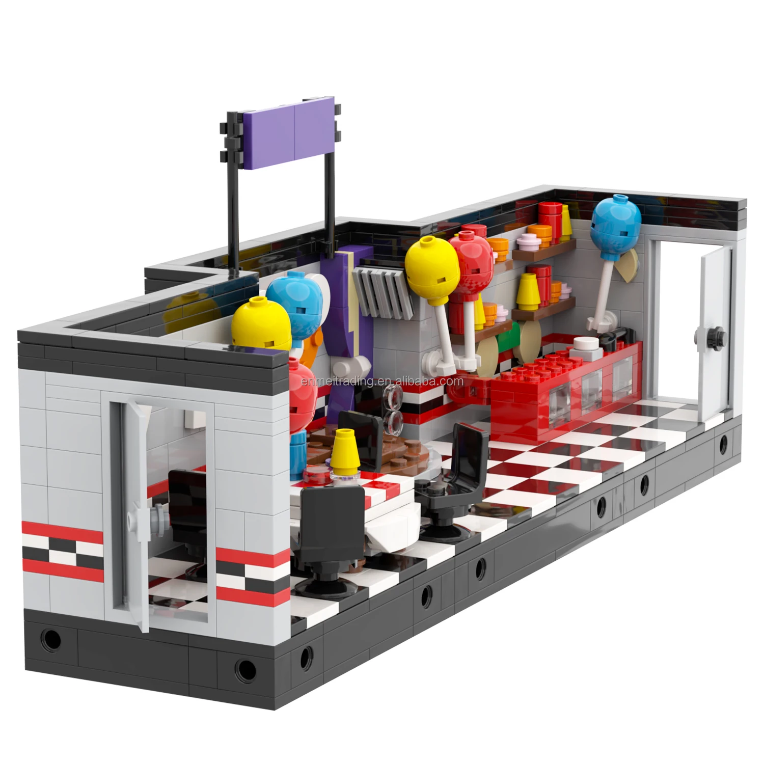 FNAF Five Nights at Freddy's Show Stage Model Building Blocks