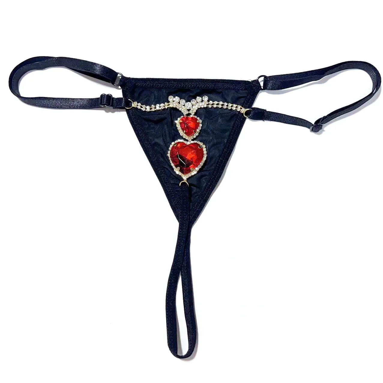 Sexy Thong Jewelry - Luxury Diamond Thong with Heart Rhinestone