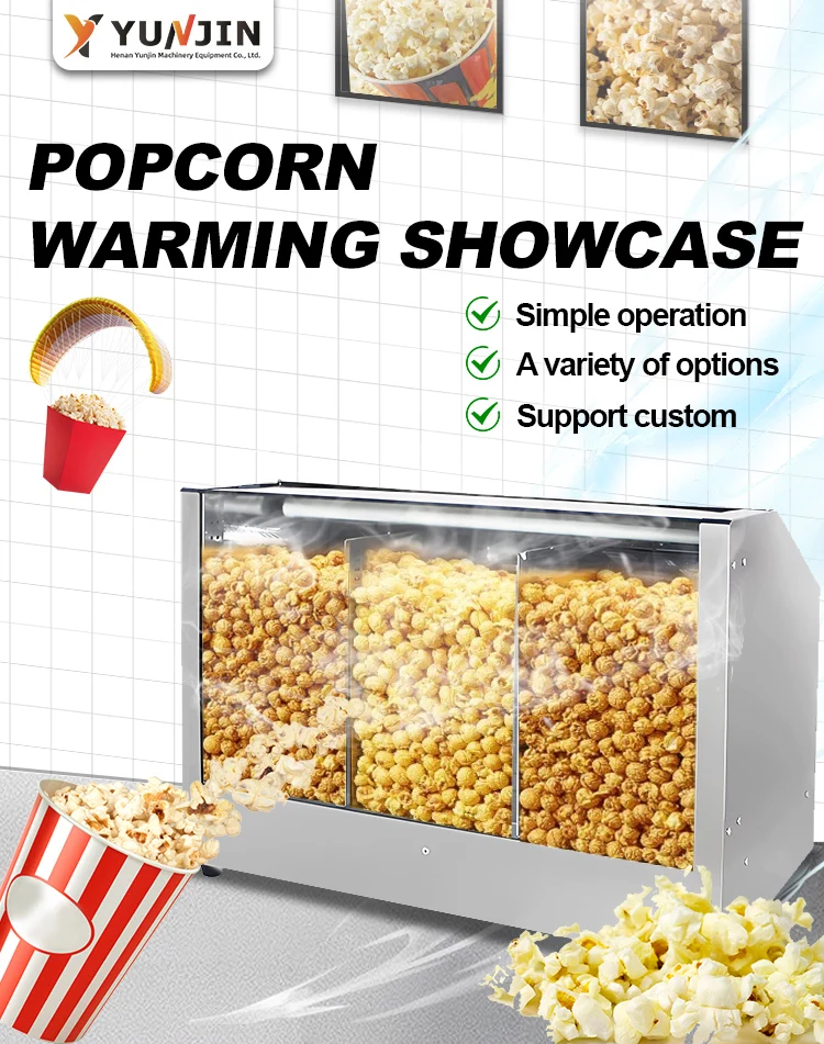 Cinemas Popcorn Display Cabinet Popcorn Showcase Warmer Cabinet-Three ...
