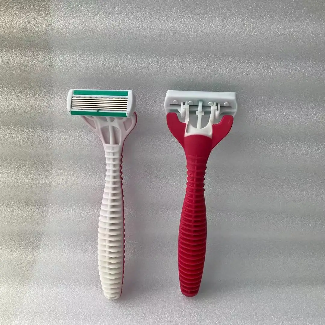 New Pivoting Head Razor with 6-Blade Stainless Steel Body Shave Safety ...