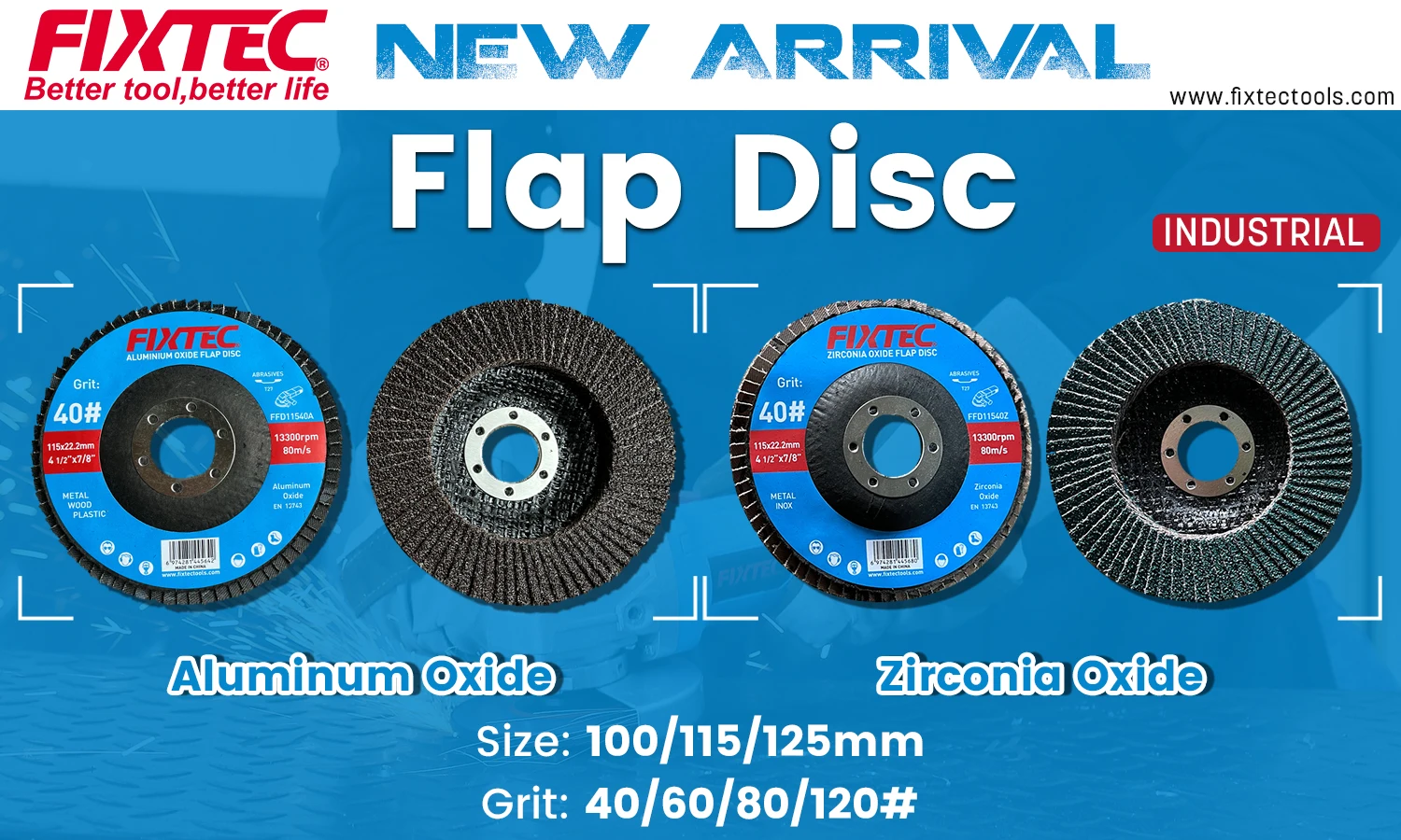 FIXTEC Flap Discs - High Performance Grinding Solutions