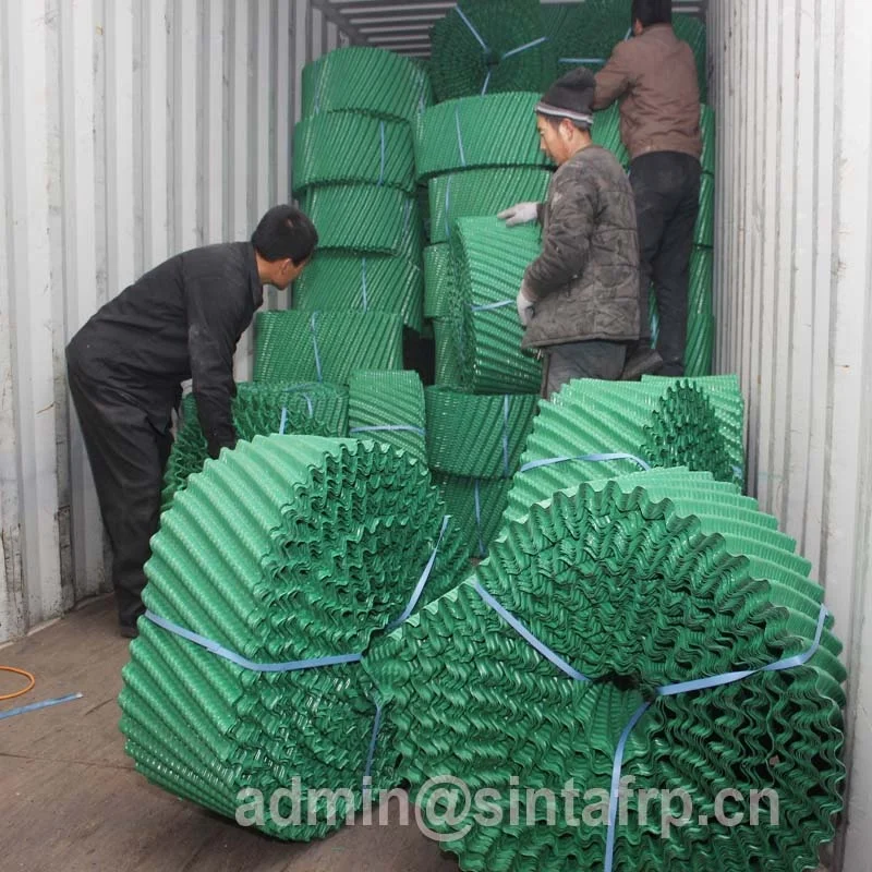 Pvc Film Fill Round Cooling Tower Film Packing Industrial Cooling Tower ...