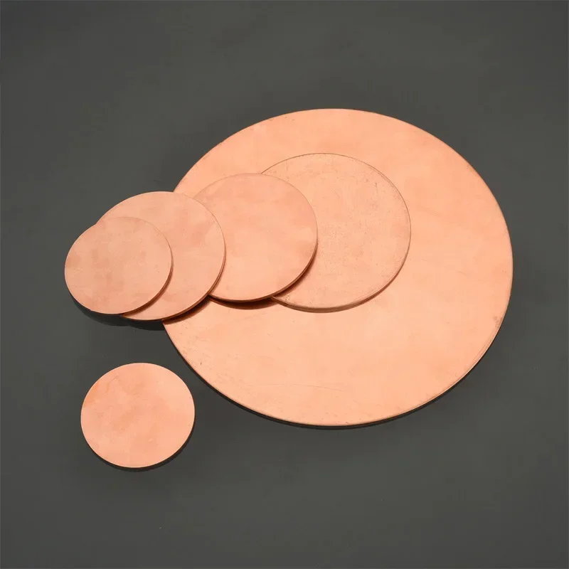 Customized Copper Round Sheet Disc Copper Brass Wafer Disc 0.5mm 0.8mm ...