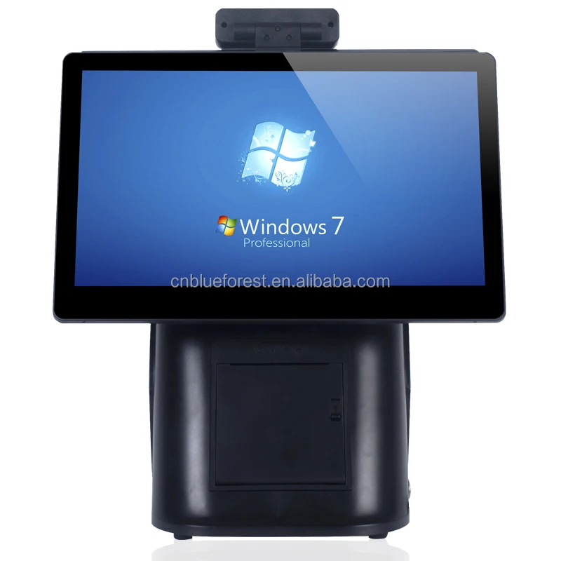 White Color Android Desktop Pos Terminal Windows Pos With Built In ...