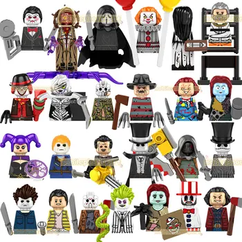Halloween Horror Chucky Scream Killer Freddy Krueger Mini Bricks ...