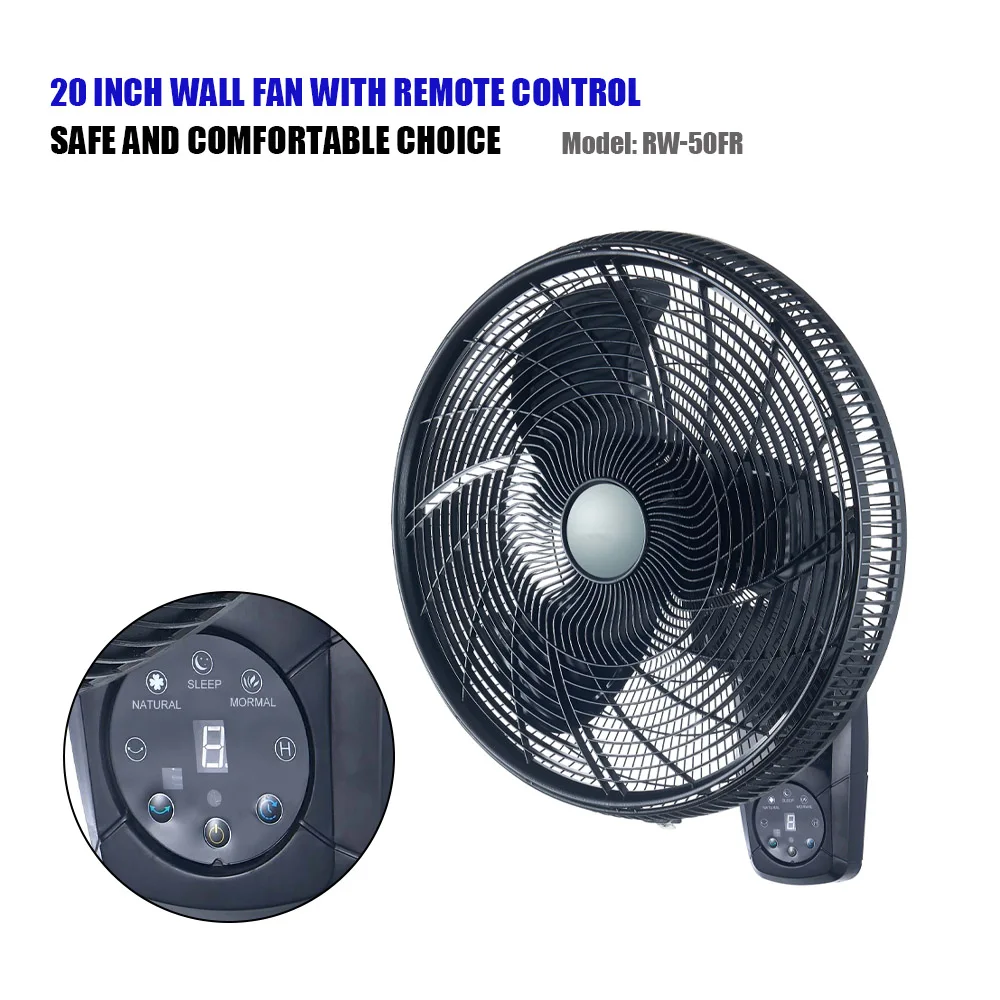 Large Electric Home Oscillating Powerful 20 Inch Electric Air Remote ...