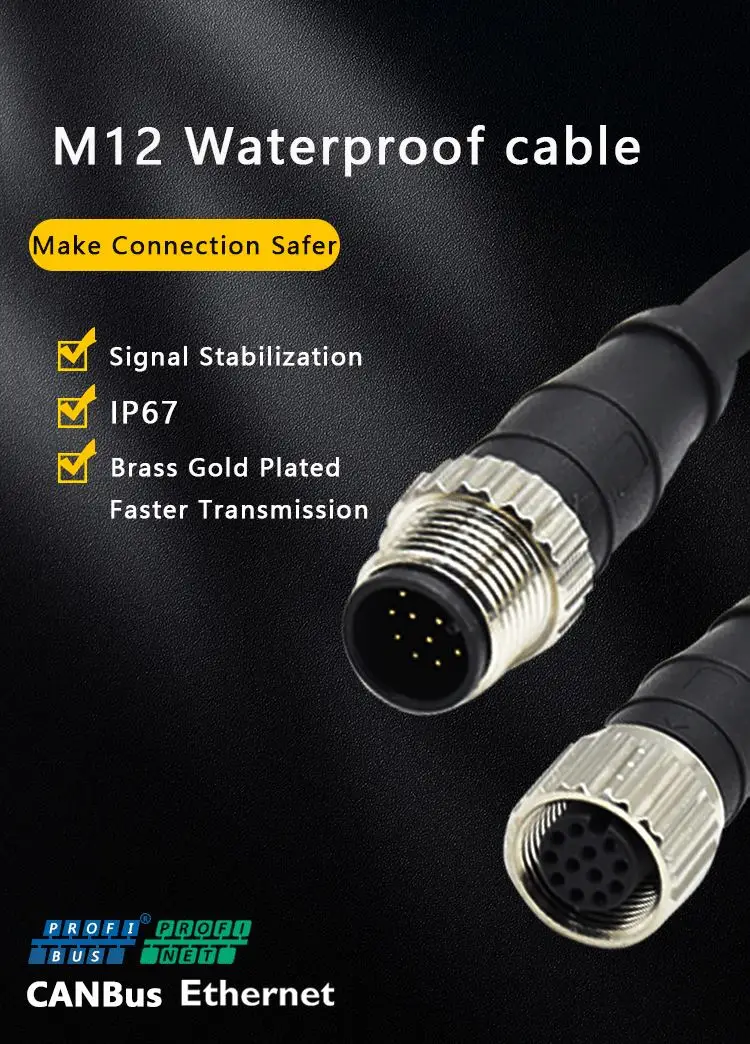 Signal Electronic Plastic Circular M12 A Coded Female Plug Straight Pnp ...