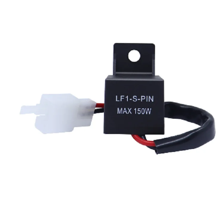 2PIN With Wire Sealing Relay LED Light Control Turn signal Motorcycle ...