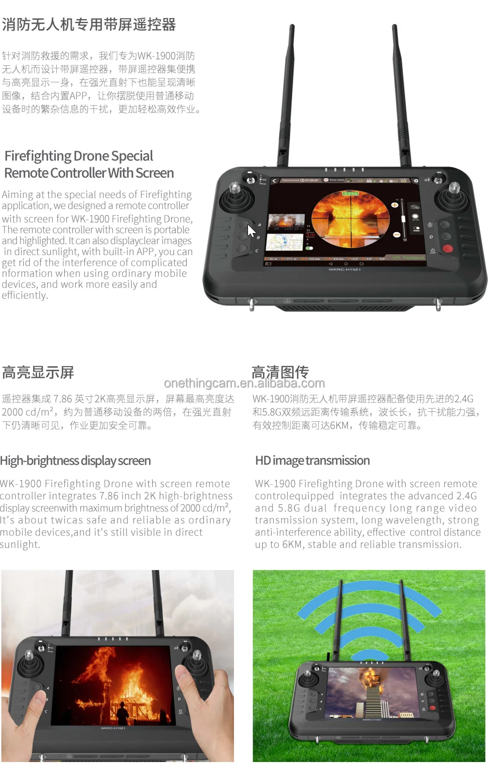 50kgs Class Fire Uav Fire Fighting Drone With Tethered Pipe Fire Bomb ...