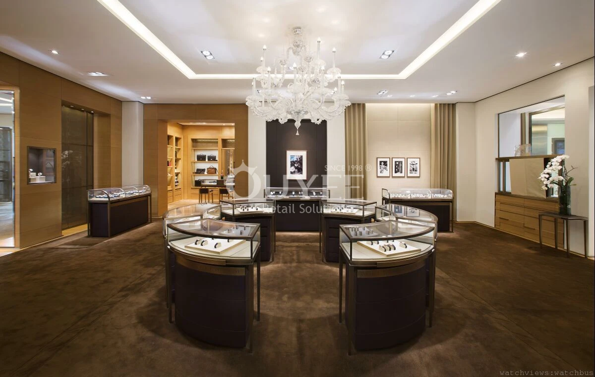 Ouyee Custom Gold Shop Interior Design - Jewelry Showcase