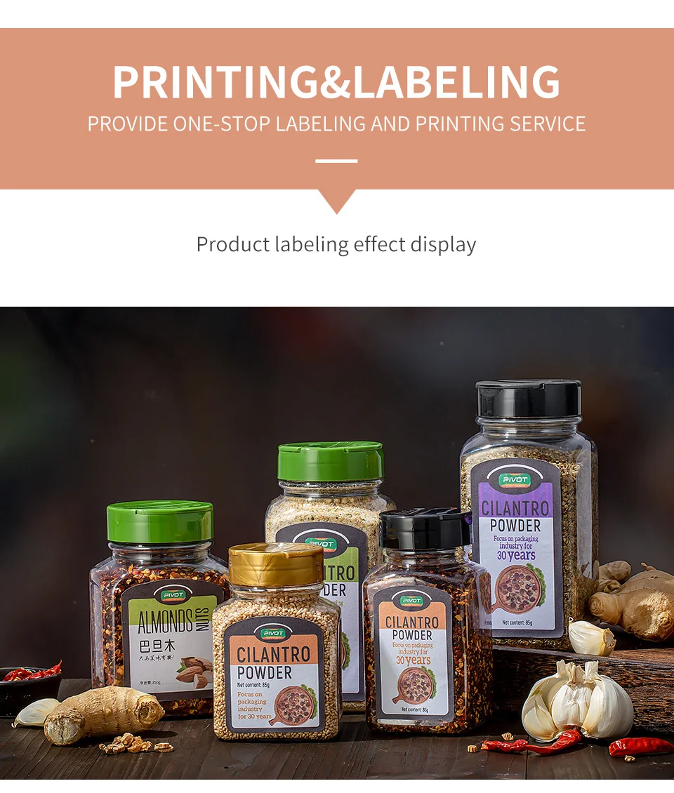 Hot Selling Seasoning Powder Shake Packaging Bottle For Kitchen Spice ...