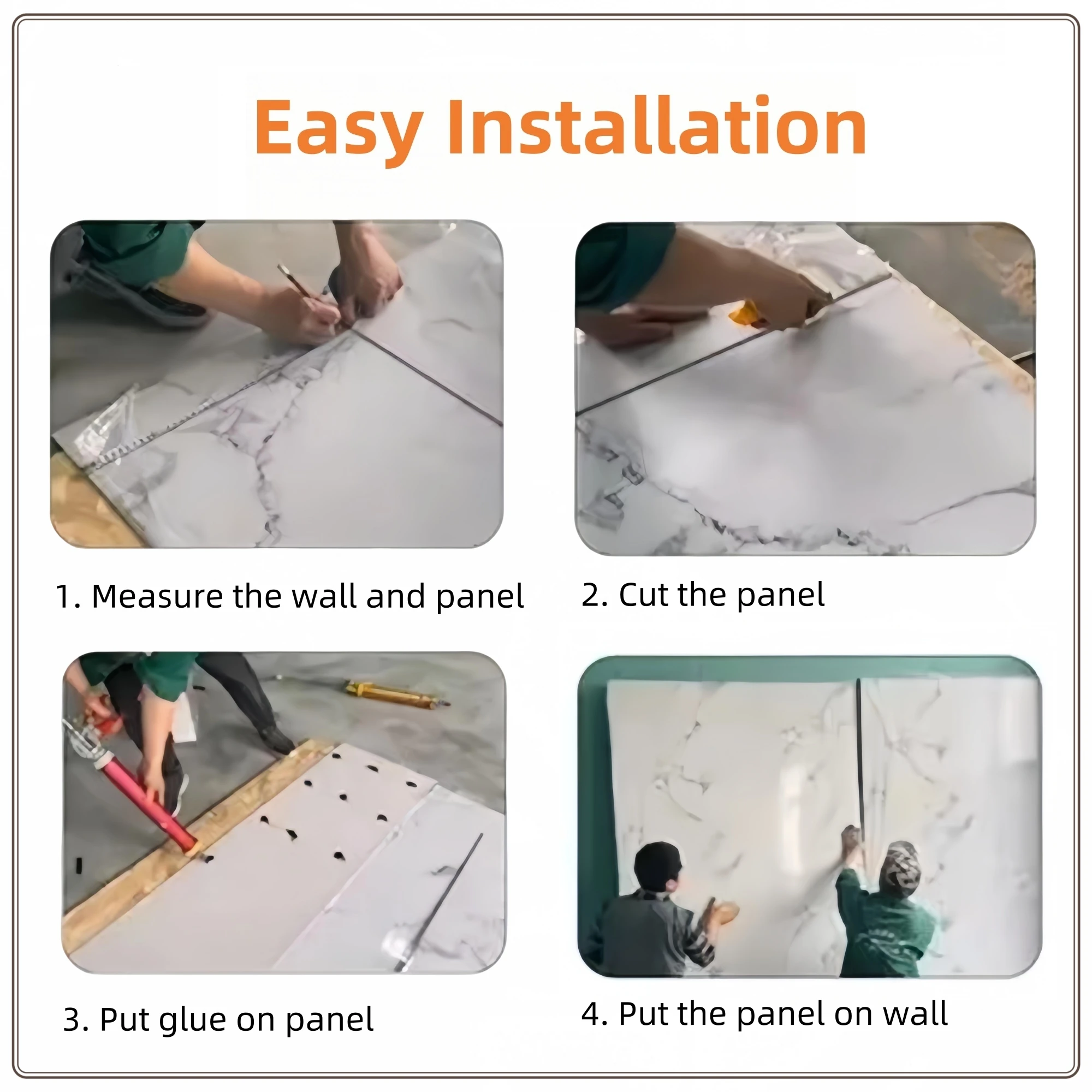 Glossy PVC Marble Sheet Wall Panel Modern UV Board SPC Wall ...