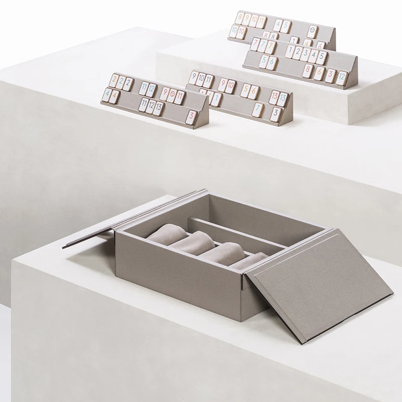 Luxury Expensive Leather Travel Mahjong Box Christmas Party Game ...