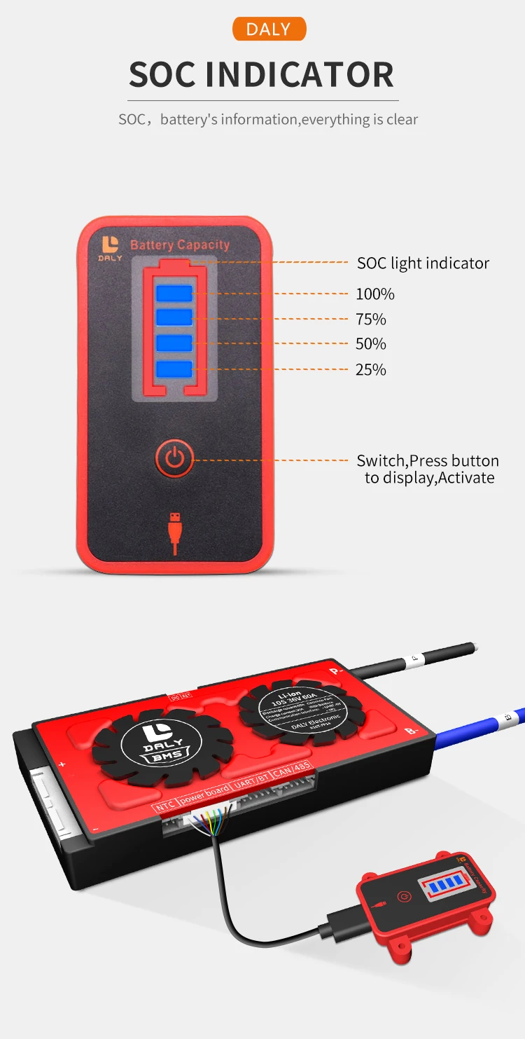 Daly Smart Lifepo4 8s Bms 200a 250a 24v With Uart Bt 485 Can Bms For Lifepo4 Rv Outdoor Energy ...