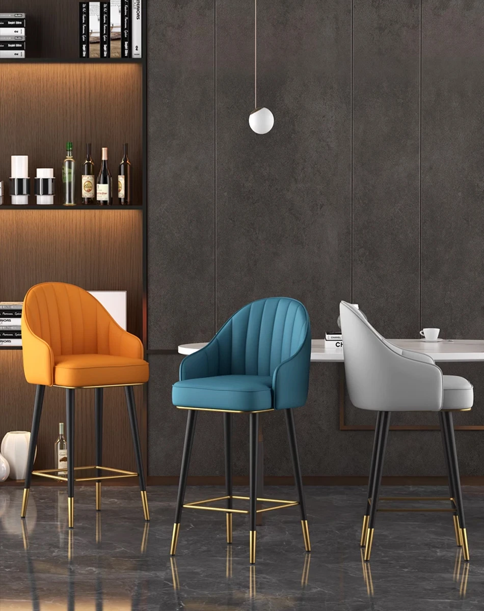 Modern Restaurant Bar Chair High Bar Stool For Kitchen Modern Dining ...