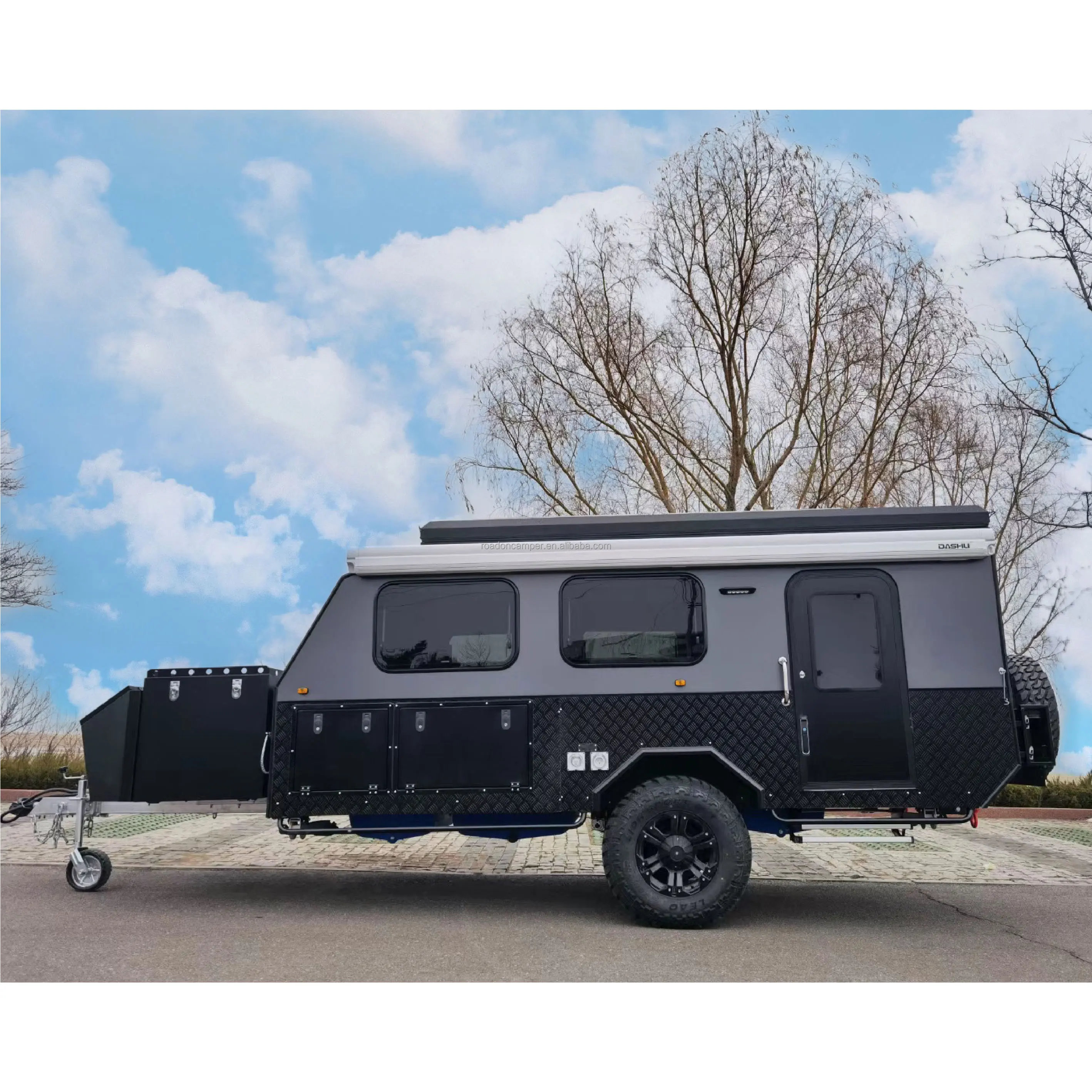 Fully 14ft Off Road Camper Trailer - Hybrid Pop Top Caravan with ...