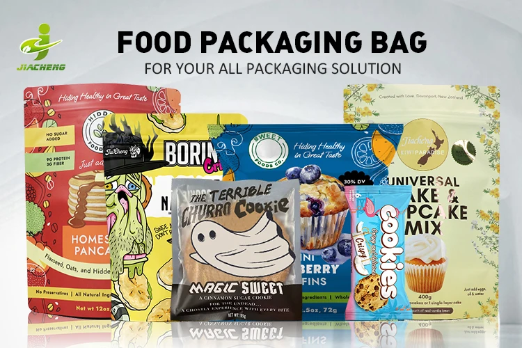 Custom Printed logo Back Side Seal Pillow Baggies Cookie Stand up Pouch ...