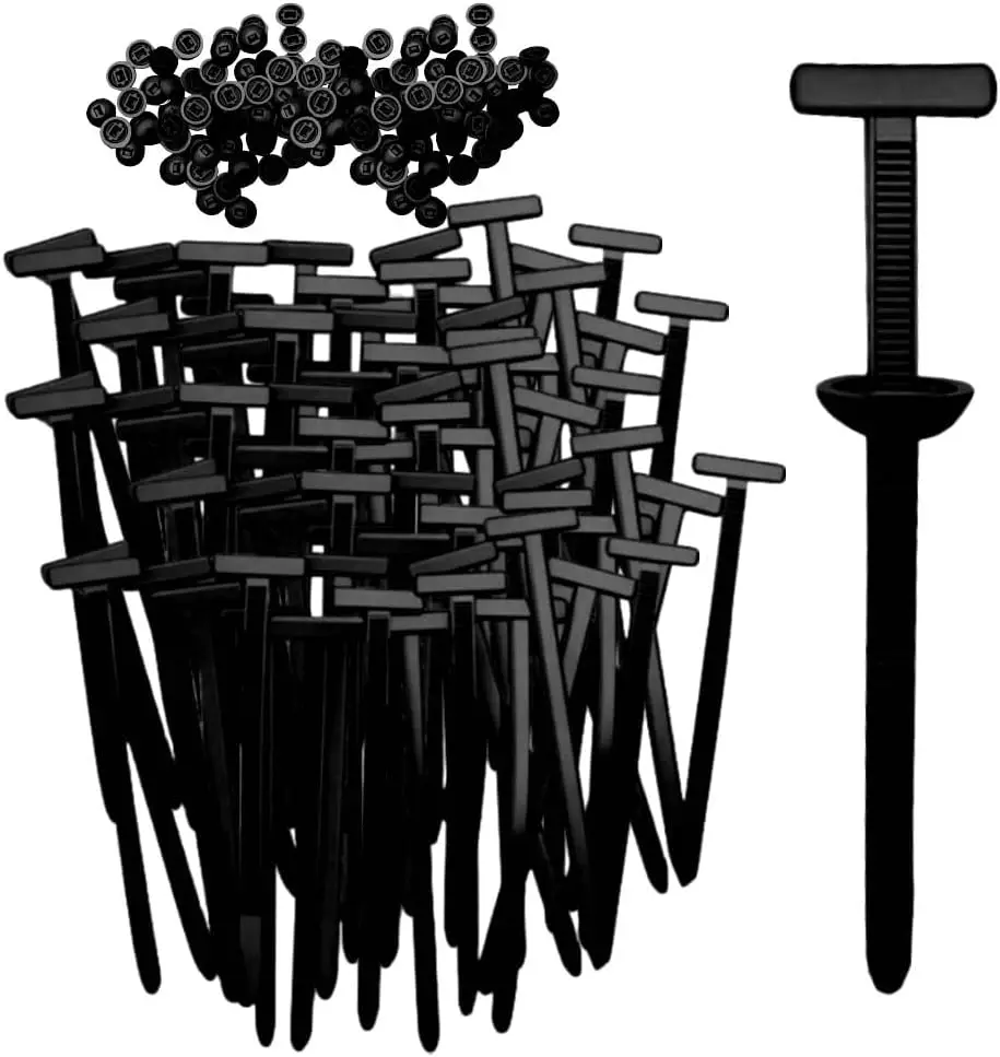 FSCAT Nylon Self-Locking Cable Tie Buckle (100pcs) Multi-Purpose for ...