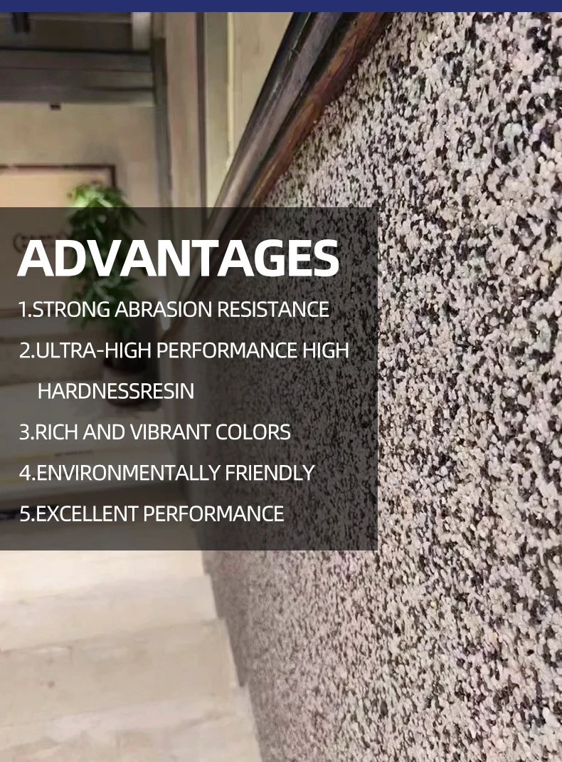 Pebble Floor Cover Concrete Patio Overlay Resin Washed Stone