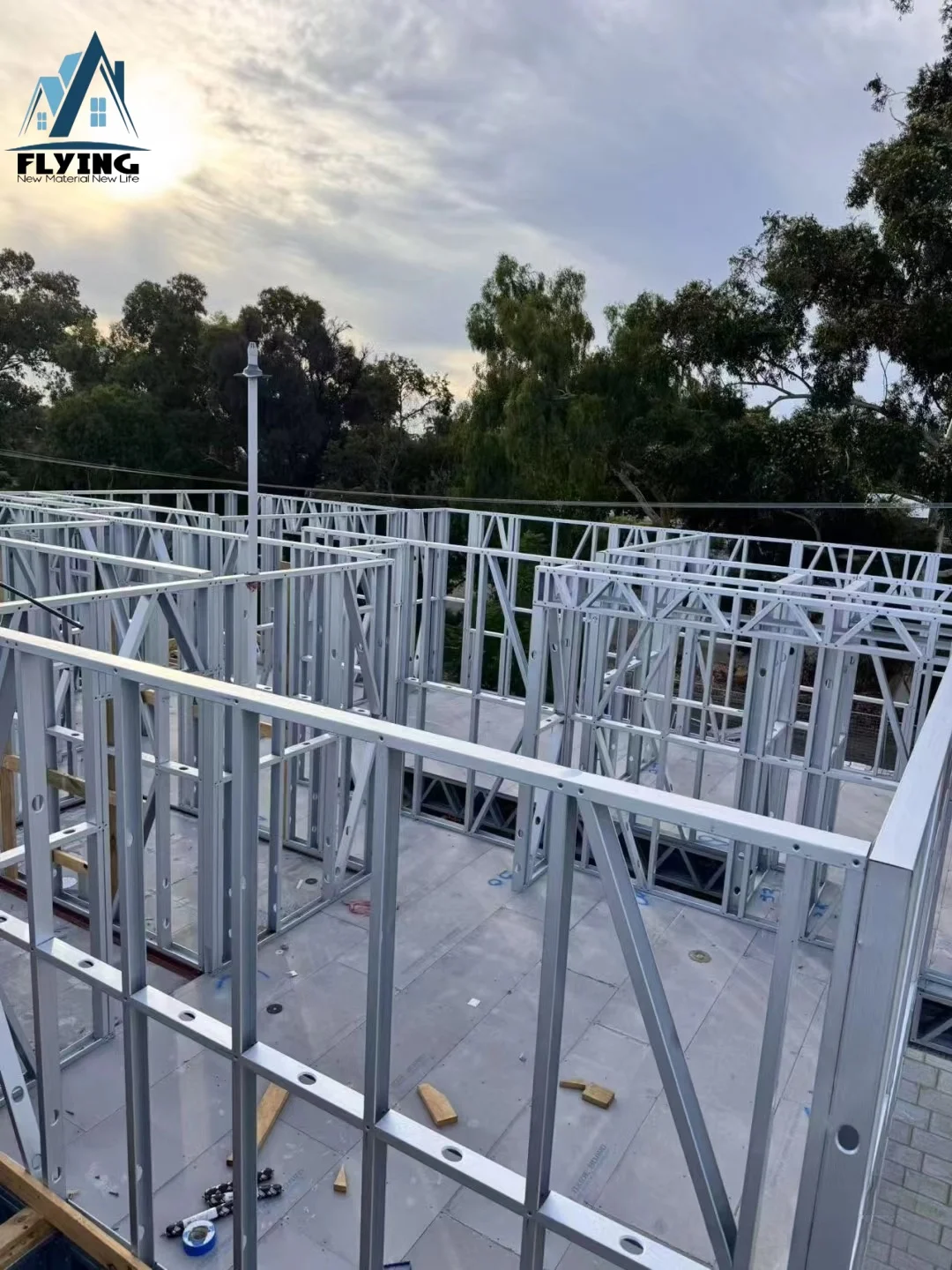 Modern Light Gauge Steel Framing Kit for Prefabricated Villas - Durable ...