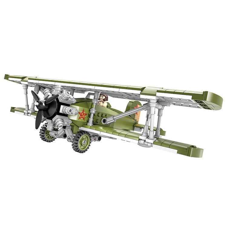 Cogo World War Fighter Plastic 3d Building Blocks Plane Children ...