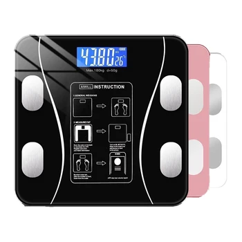 Digital Smart Weight Bmi Scales Body Analysis Scale Weighing Body Fat ...