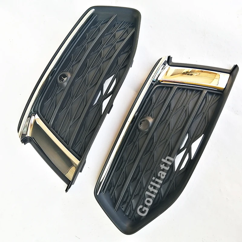 Customized Front Bumper Lower Fog Light Grille Trim for Audi A6 C8