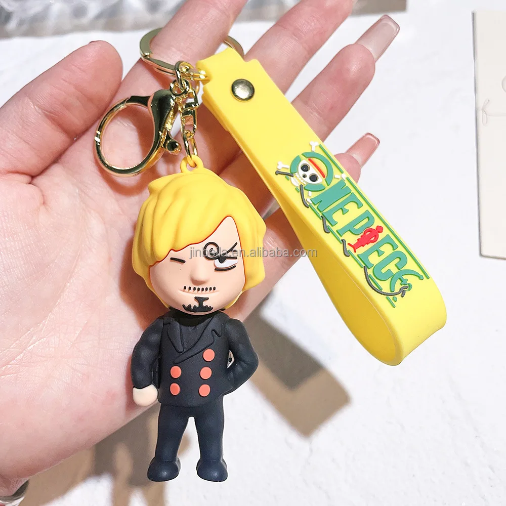 Hot Sell Cartoon One Piece Pendant Anime Pvc 3d One Piece Luffy ...