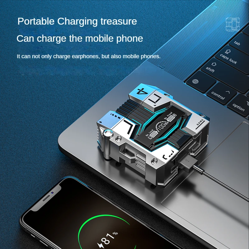 M45 TWS V5.3 Wireless Earphones - Low Latency Gaming Headsets