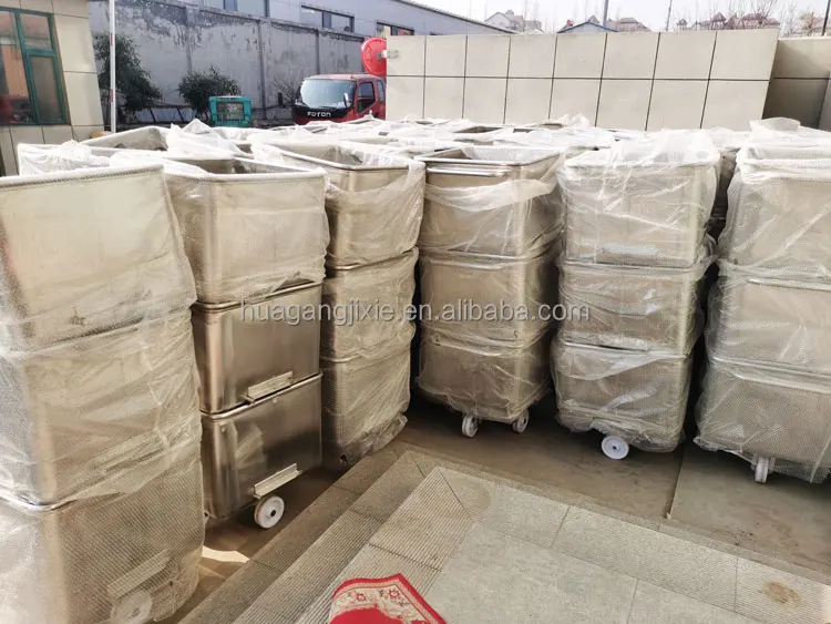 200L Meat Lifter Hydraulic Meat Trolley Hoist Bin Hoists Vacuum Meat ...