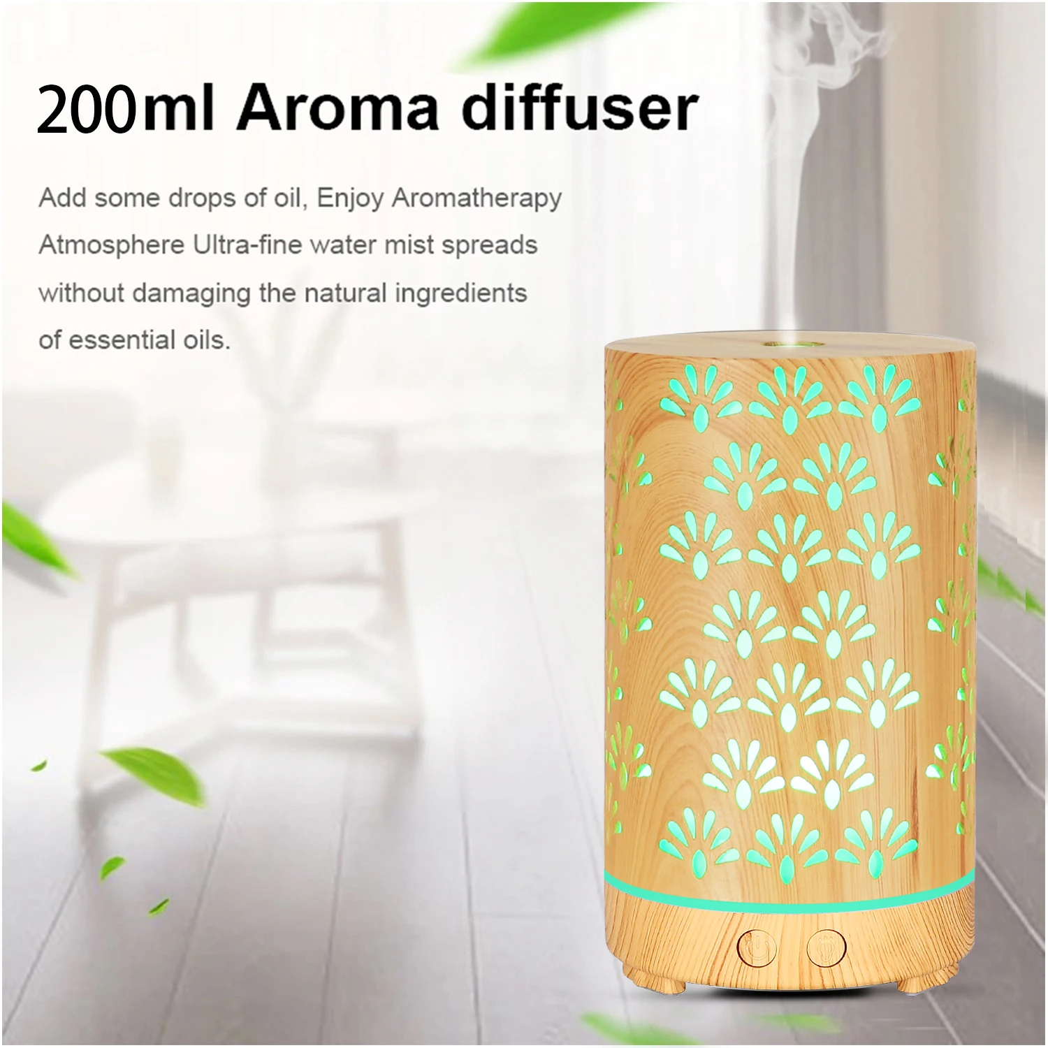Fresh Air Cool Mist Office 200ml Evaporative Hollow Carving Aromatic ...