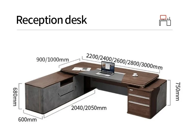 Modern Luxury Office Boss Table - Executive Desk Set