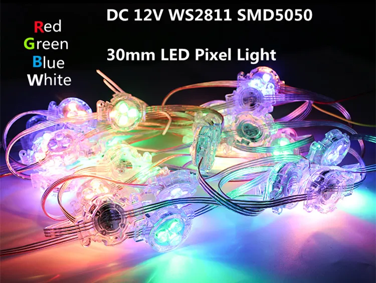 Rgb Pixel Led Point Lights Ws2811 Ip68 Waterproof Led Module Led Point ...