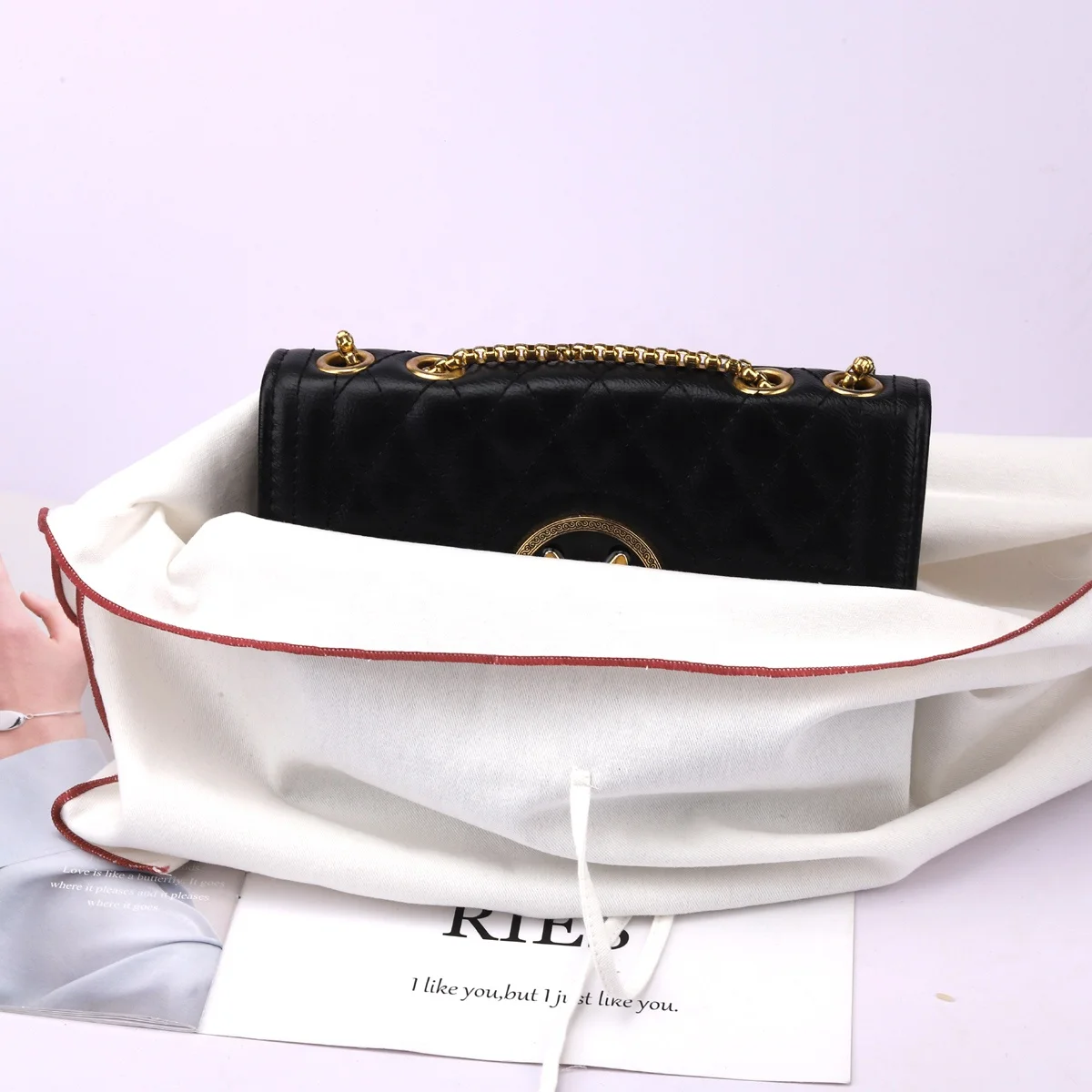 Custom Logo Printing Cotton Twill Envelope Dust Bag