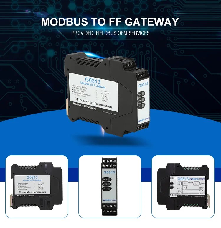 Modbus Modbus-RTU To Foundation Fieldbus Gateway Converter For Modbus ...