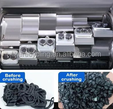 Plastic Container Crusher Low Noise Waste Lump Plastic Runner Shredder ...