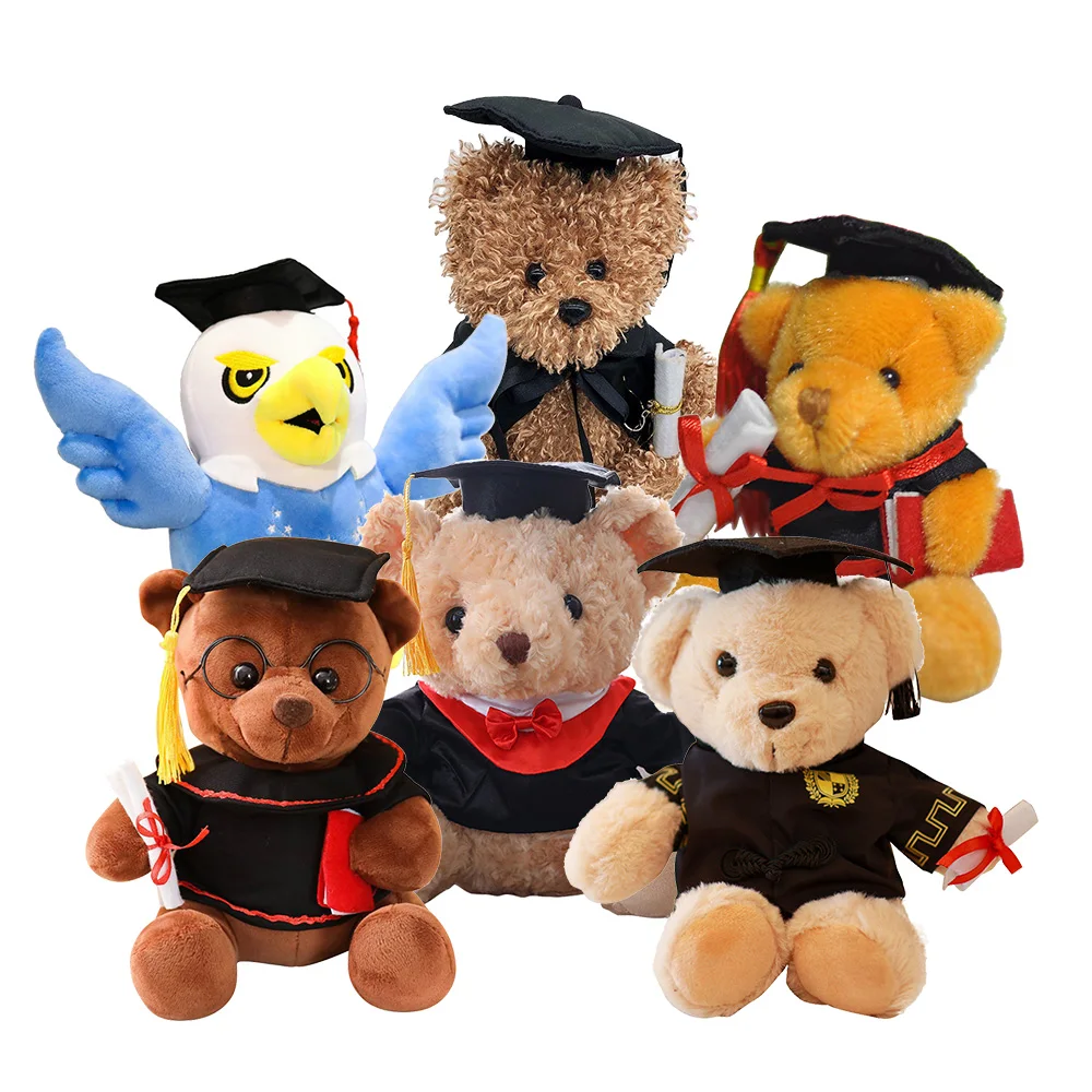 Custom Graduation Plush Animal Soft Toys Graduation Gifts Souvenir ...