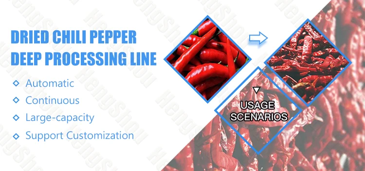 Large Scale Pepper Chili Powder Processing Line With Destemming ...