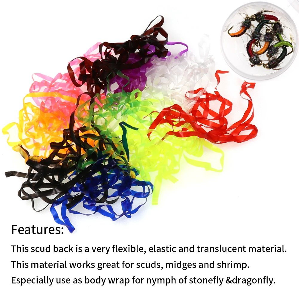 2meter Scud Back Super Stretch Rubber for Nymph Fly Tying